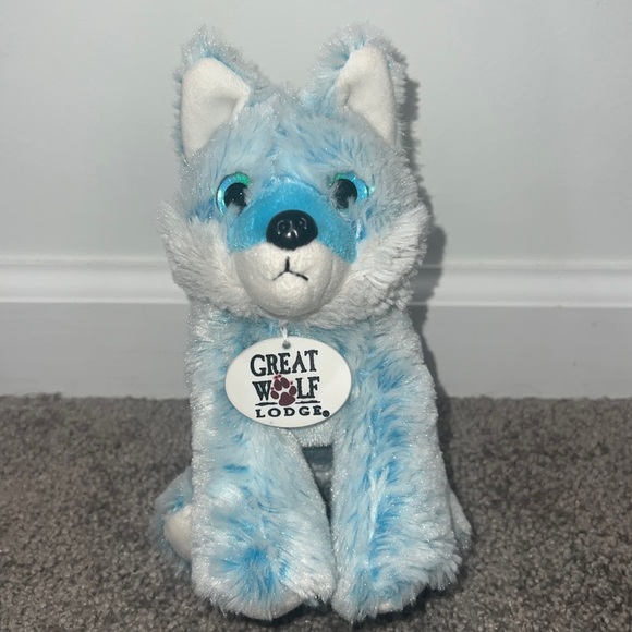 The Petting Zoo | Toys | Light Blue Great Wolf Lodge Wolf Stuffed ...